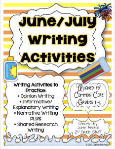 Common Core Writing June/July - Simply Skilled Teaching